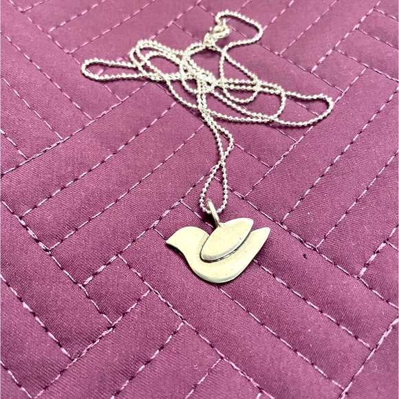 Tags n Stones | Jewelry | Sterling Silver Birdie Necklace | Poshmark